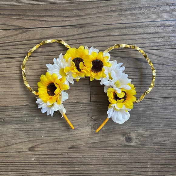 Disney | Accessories | Mickey Mouse Sunflower Ears | Poshmark
